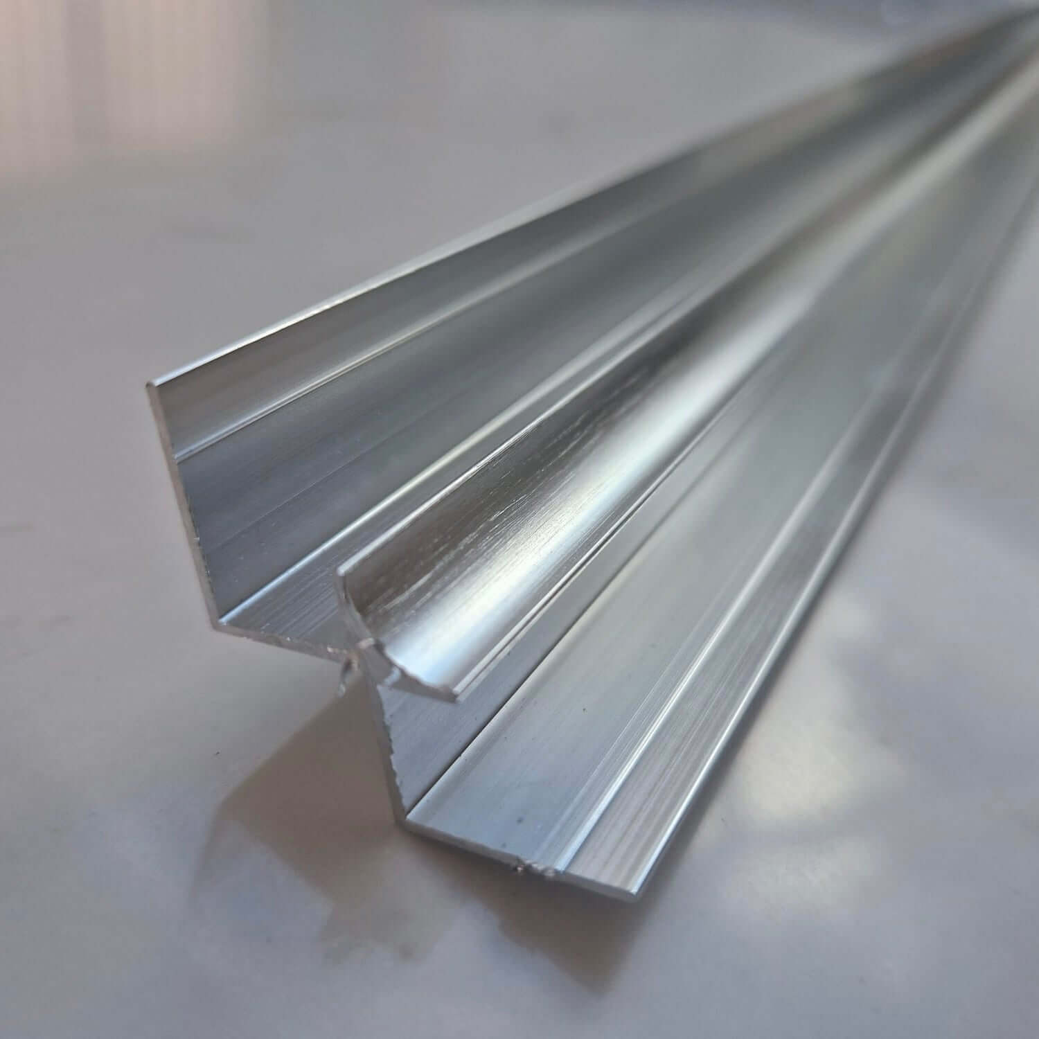 10mm Brushed Silver Aluminium Internal Corner Trim | Easy Panels