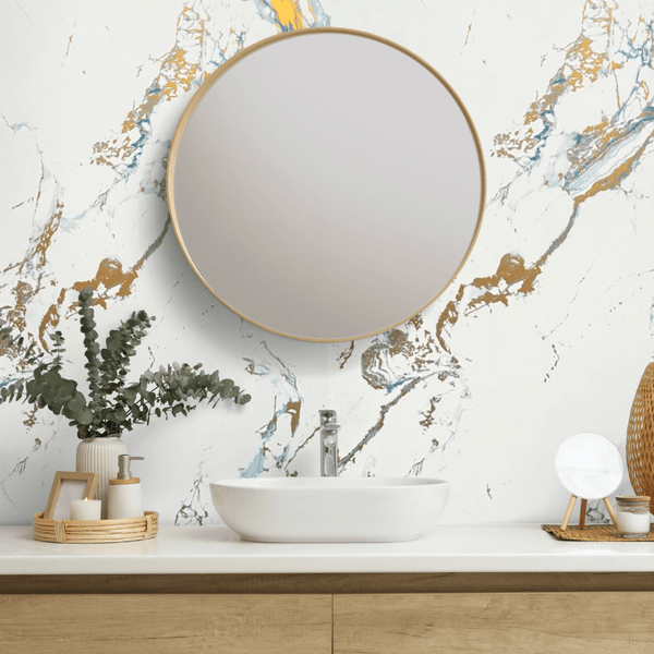 10mm Oro Blue Gloss Shower Panel 1M x 2.4M | Easy Panels