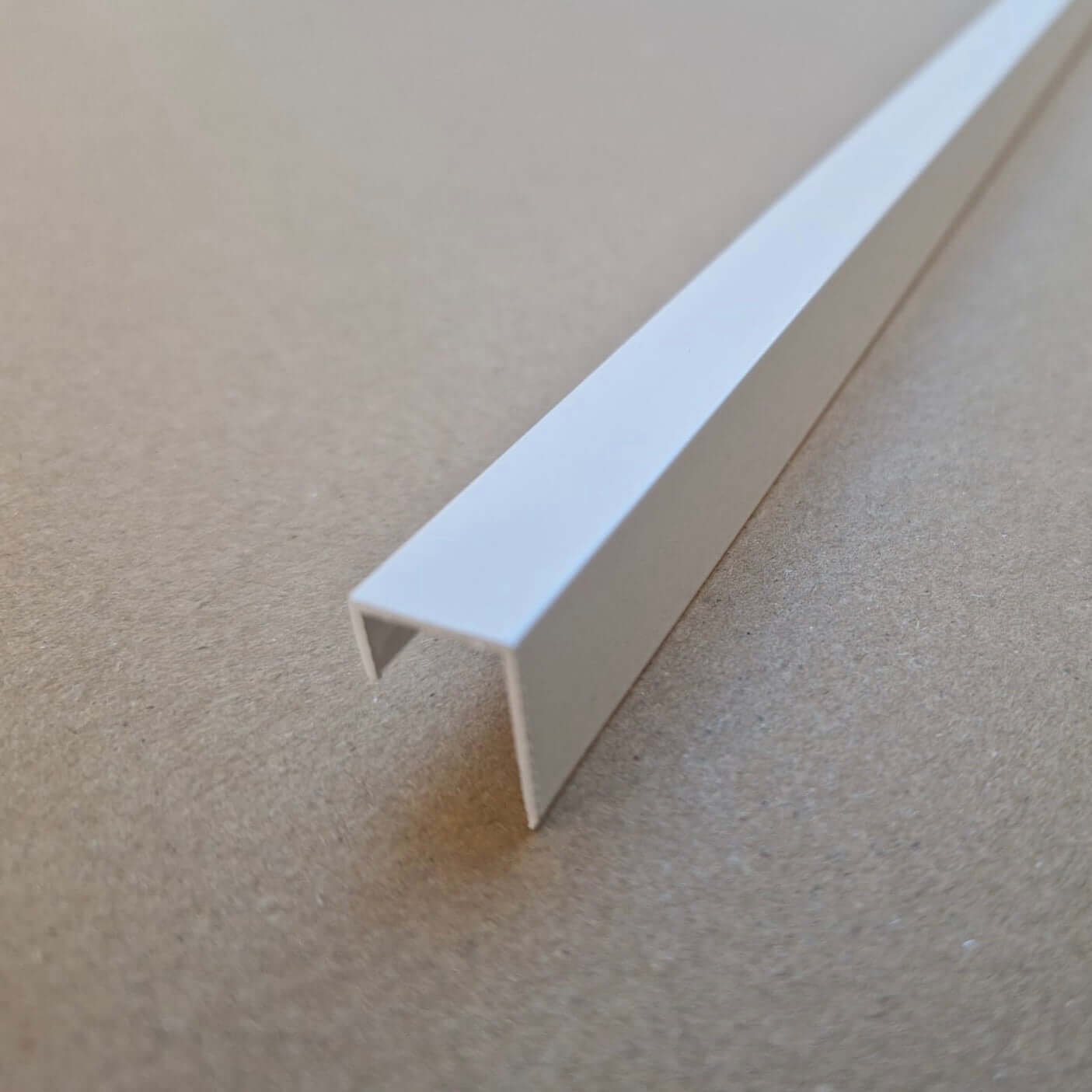 10mm White Aluminium End Cap | Easy Panels