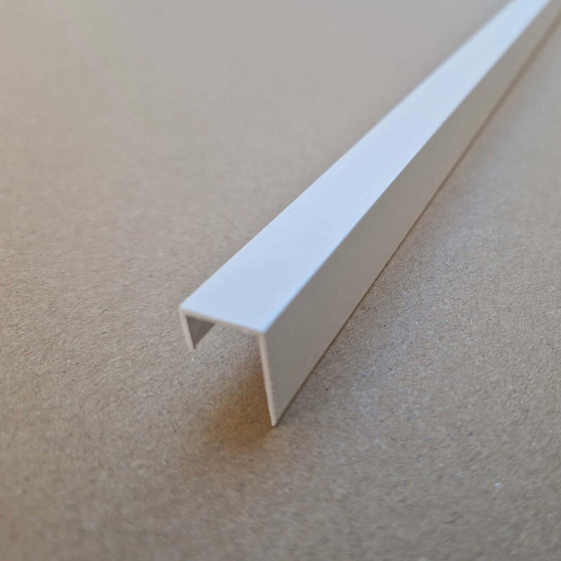 10mm White Aluminium End Cap | Easy Panels