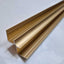 10 mm Brushed Gold Aluminium Internal Corner Trim | Easy Panels
