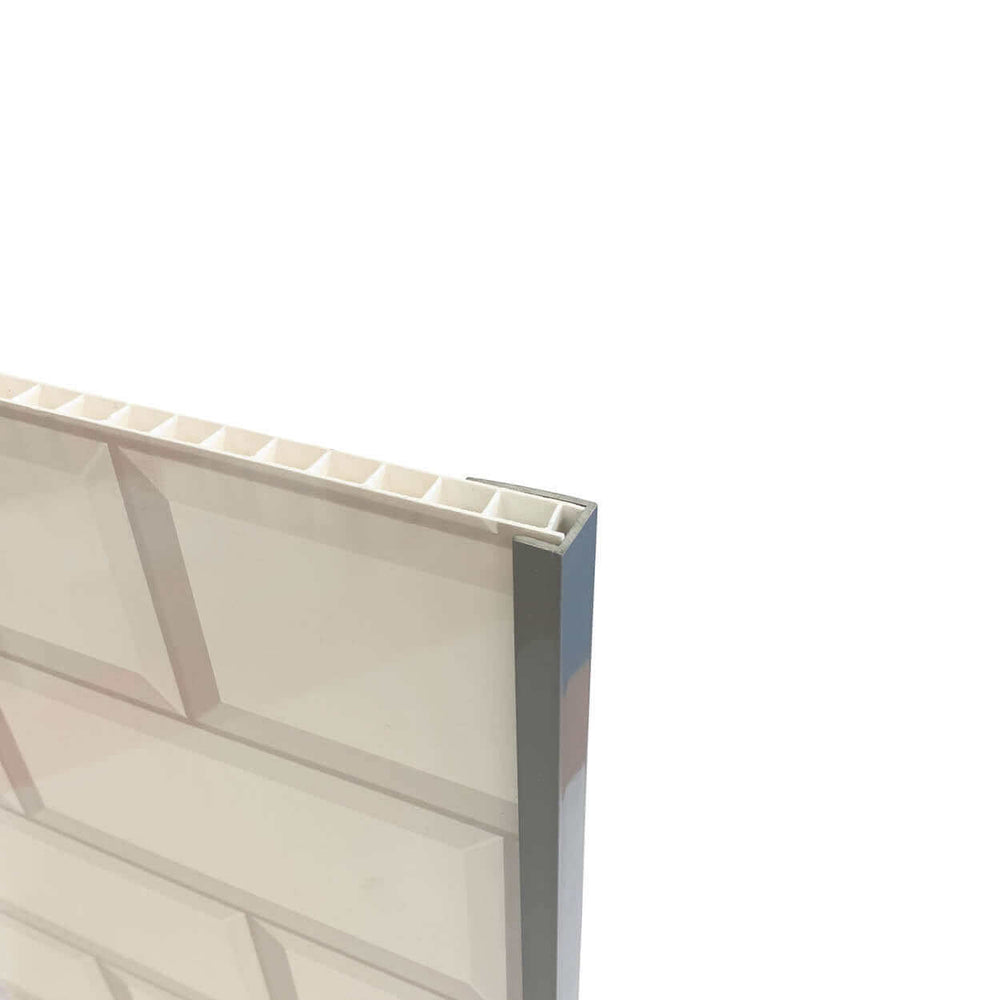 10mm Grey End Cap Trim | Easy Panels