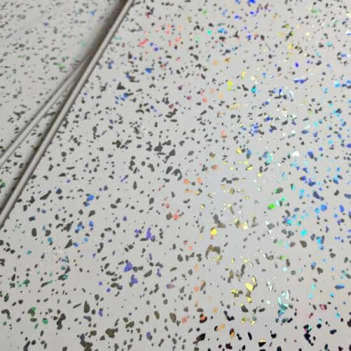 10mm Platinum White Sparkle Shower Panel | EASY PANELS