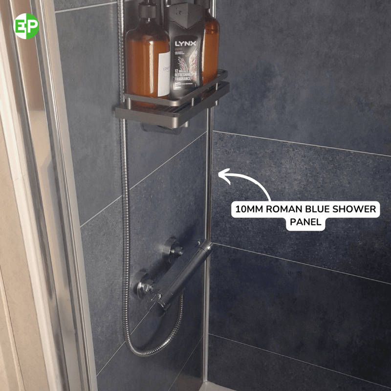 10mm Roman Blue Matt Shower Panel 1M x 2.4M | Easy Panels