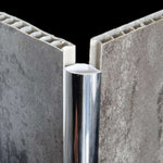 18mm Chrome Internal Corner Quadrant Trim