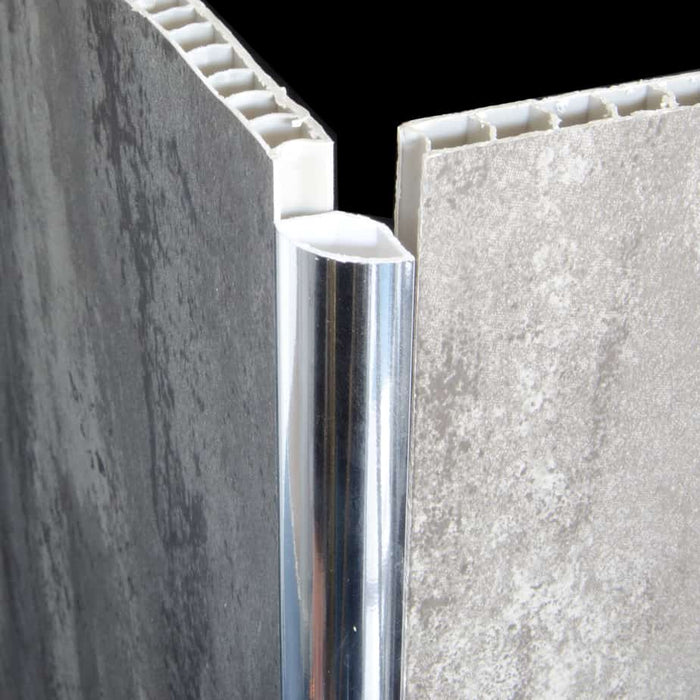 18mm Chrome Internal Corner Quadrant Trim | Easy Panels