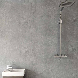 10mm Light Concrete Matt Shower Panel 1M x 2.4M | Easy Panels