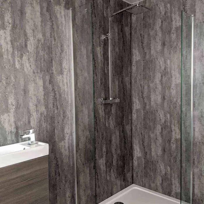 10mm Polished Concrete Matt Shower Panel 1M x 2.4M | Easy Panels