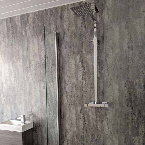 10mm Polished Concrete Matt Shower Panel 1M x 2.4M | Easy Panels