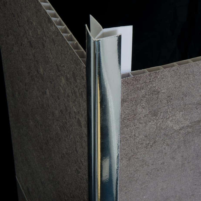 8mm Chrome External Corner Trim | Easy Panels