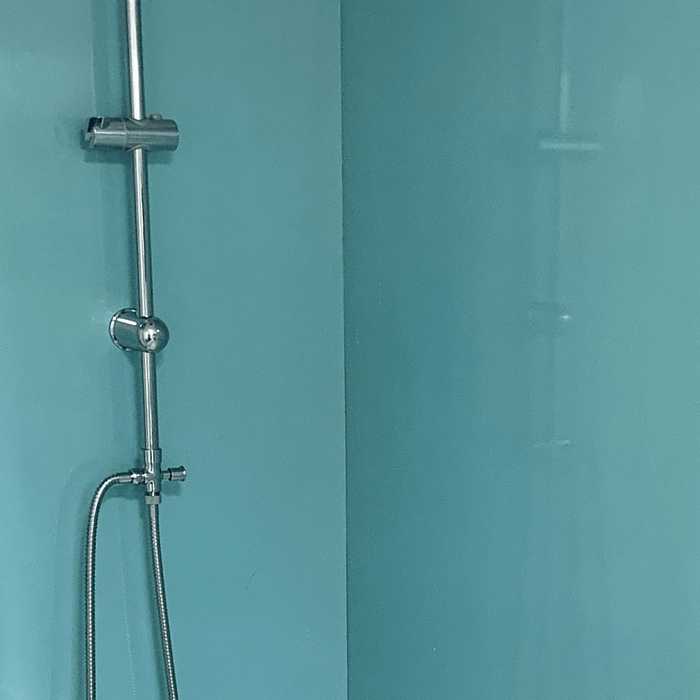 10mm Aqua Blue Shimmer Gloss Shower Panel 1M x 2.4M | Easy Panels