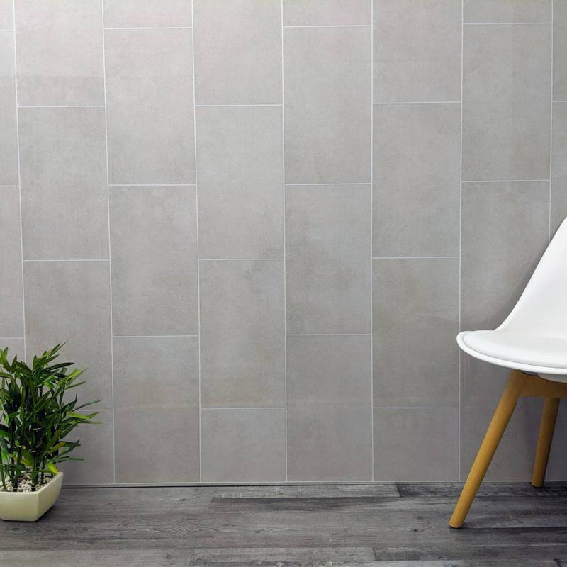 8mm Klasic Grey Tile Effect Bathroom Panel | EASY PANELS