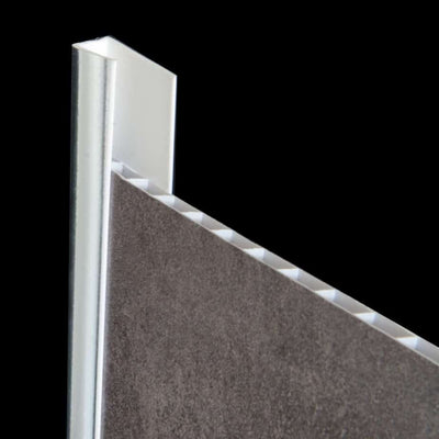 5mm Chrome End Cap Trim | Easy Panels