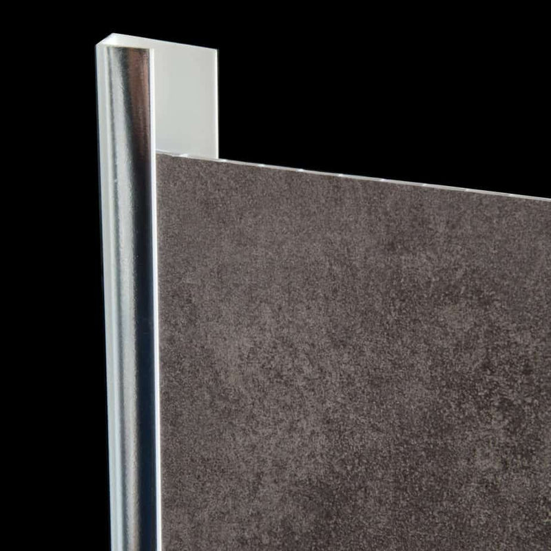 5mm Chrome End Cap Trim | Easy Panels