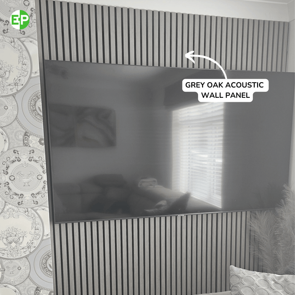 Grey Oak Acoustic Wall Panel | Easy Panels