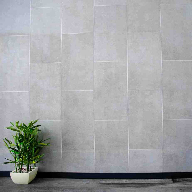 8mm Modern Grey Tile Effect Wall Panel 2.6M | Easy Panels
