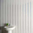 8mm White With 2 Chrome Strip Wall Panel | EASY PANELS