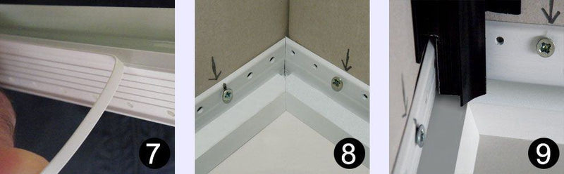 White EasySeal™ Shower Tray & Bath Trim (2.4M) | Easy Panels