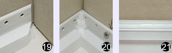 White EasySeal™ Shower Tray & Bath Trim (2.4M) | Easy Panels