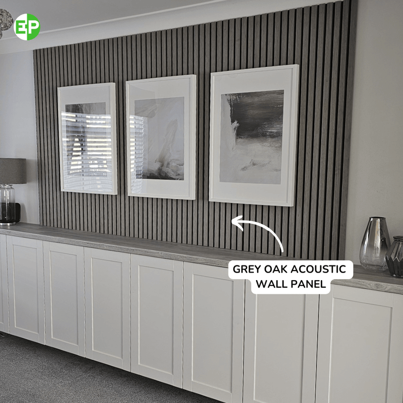 Grey Oak Acoustic Wall Panel | Easy Panels