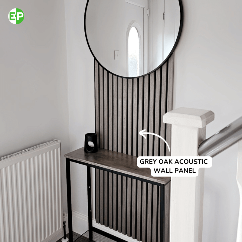 Grey Oak Acoustic Wall Panel | Easy Panels