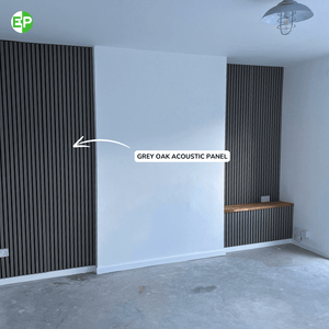 Grey Oak Acoustic Wall Panel | Easy Panels