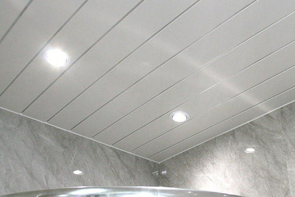 8mm White With 2 Chrome Strip Wall Panel | EASY PANELS
