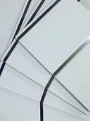 8mm White With 2 Chrome Strip Wall Panel | EASY PANELS