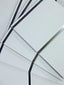 8mm White With 2 Chrome Strip Wall Panel | EASY PANELS
