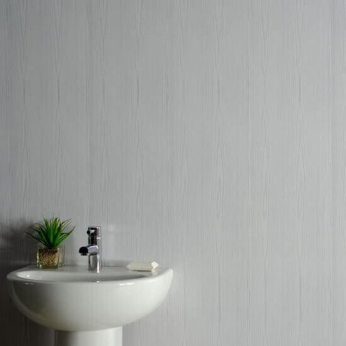 8mm White Wood Matt Bathroom Wall Panel | EASY PANELS