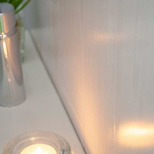 8mm White Wood Matt Bathroom Wall Panel | EASY PANELS